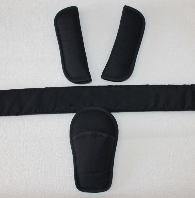 Bumper bar cover ,shoulder pads and crotch cover, black - Buggy Textil